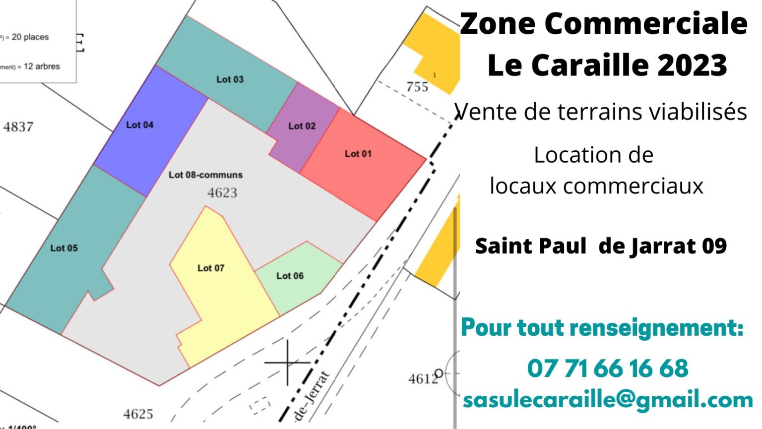 Zone commerciale « Le Caraillé » – Commune de Saint-Paul de Jarrat